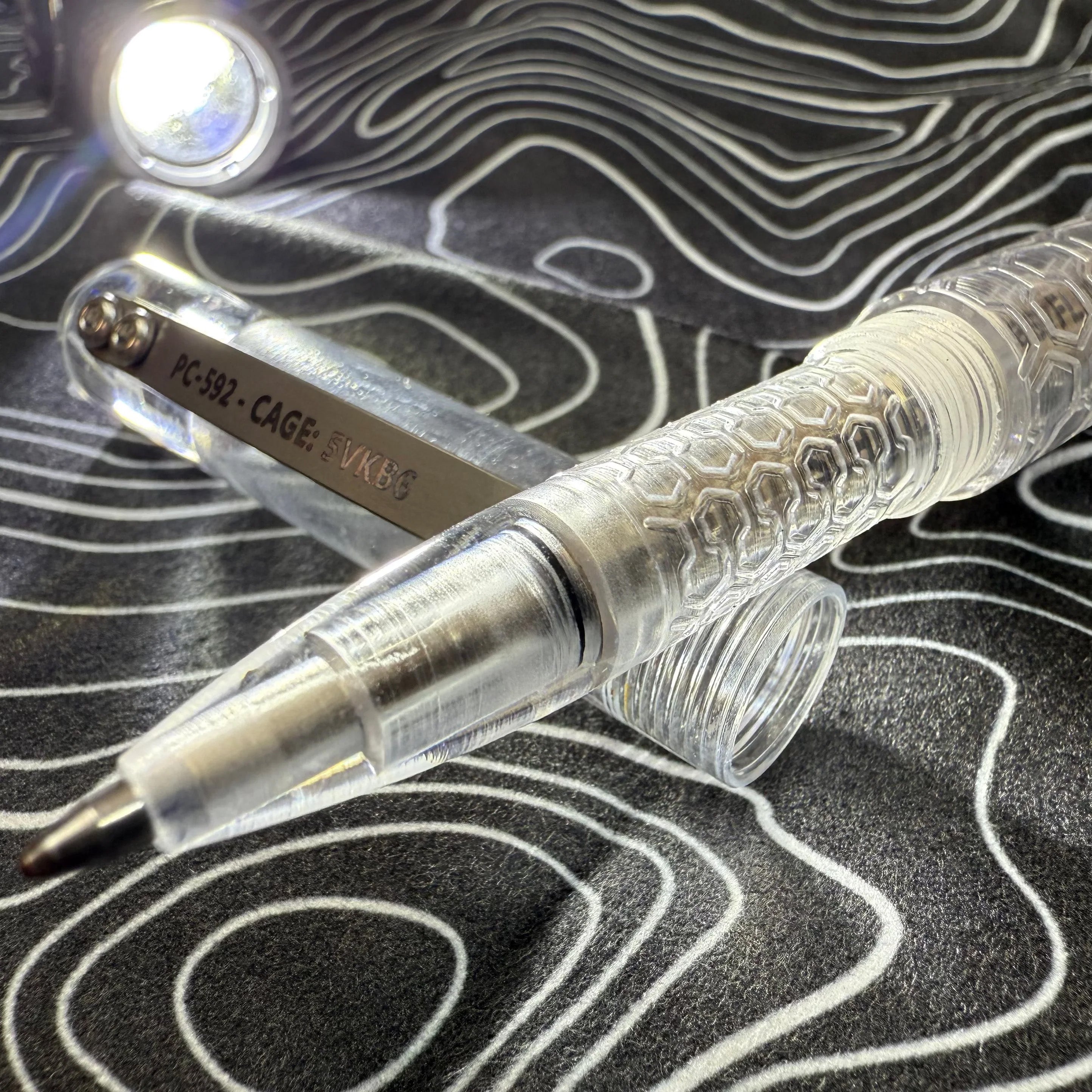 CountyComm Polycarbonate Embassy Pen (Vapor Polish Clear Finish ...