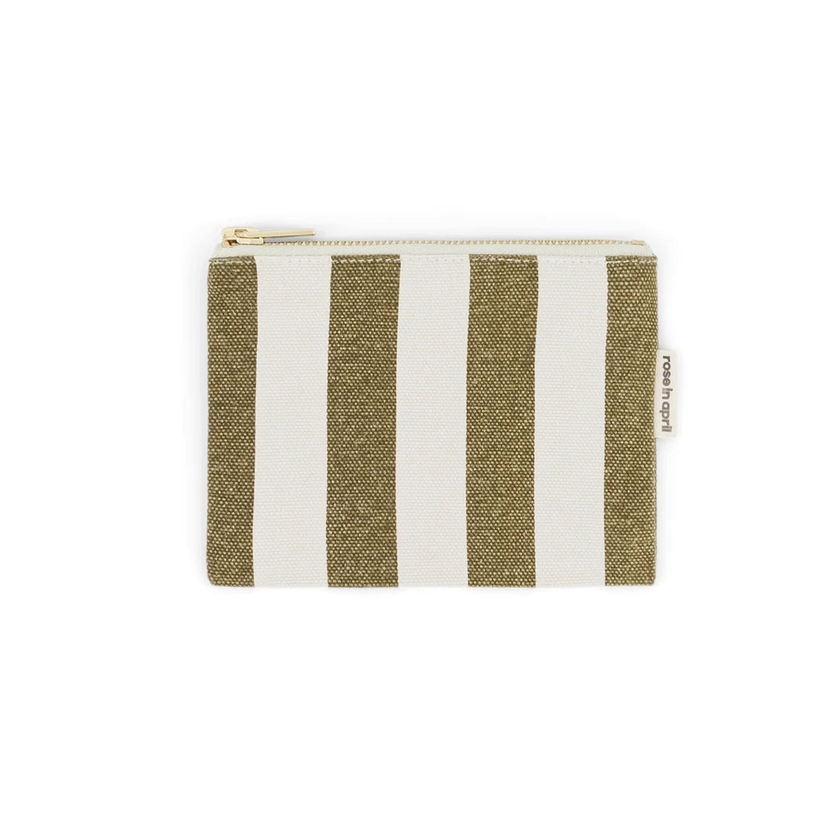 Rose in April Marie Purse Stripes, Olive / Greige – Goodnotes.no