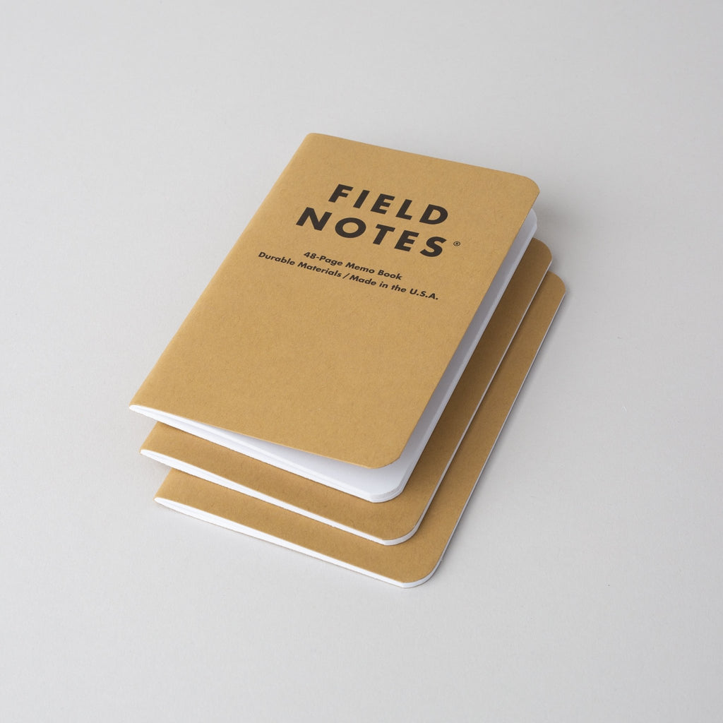 Field Notes Original Kraft, Memo (3-pakk) – Goodnotes.no